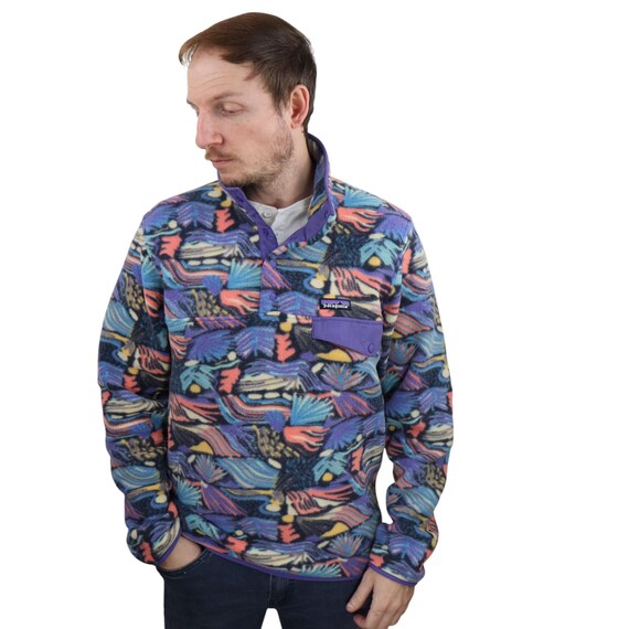 Y2K Patagonia Aztec Joy Pitch Blue Tribal All Over Pr… - Gem