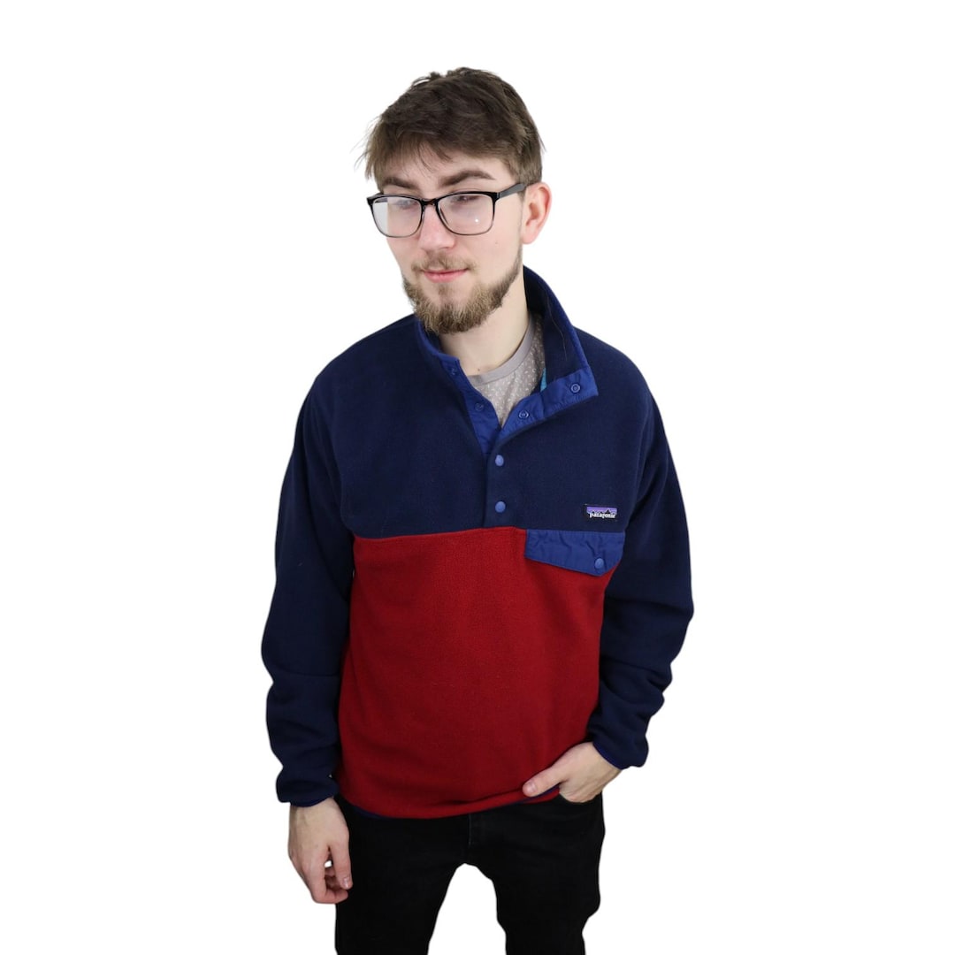 Patagonia Synchilla Fleece Snap-t Pullover Spring Jacket Coat Mens ...
