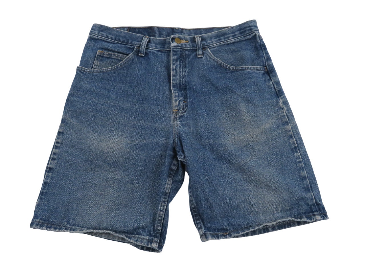 True Vintage 80s 90s Wrangler Mens Skater Jean Denim Shorts Size 33 ...