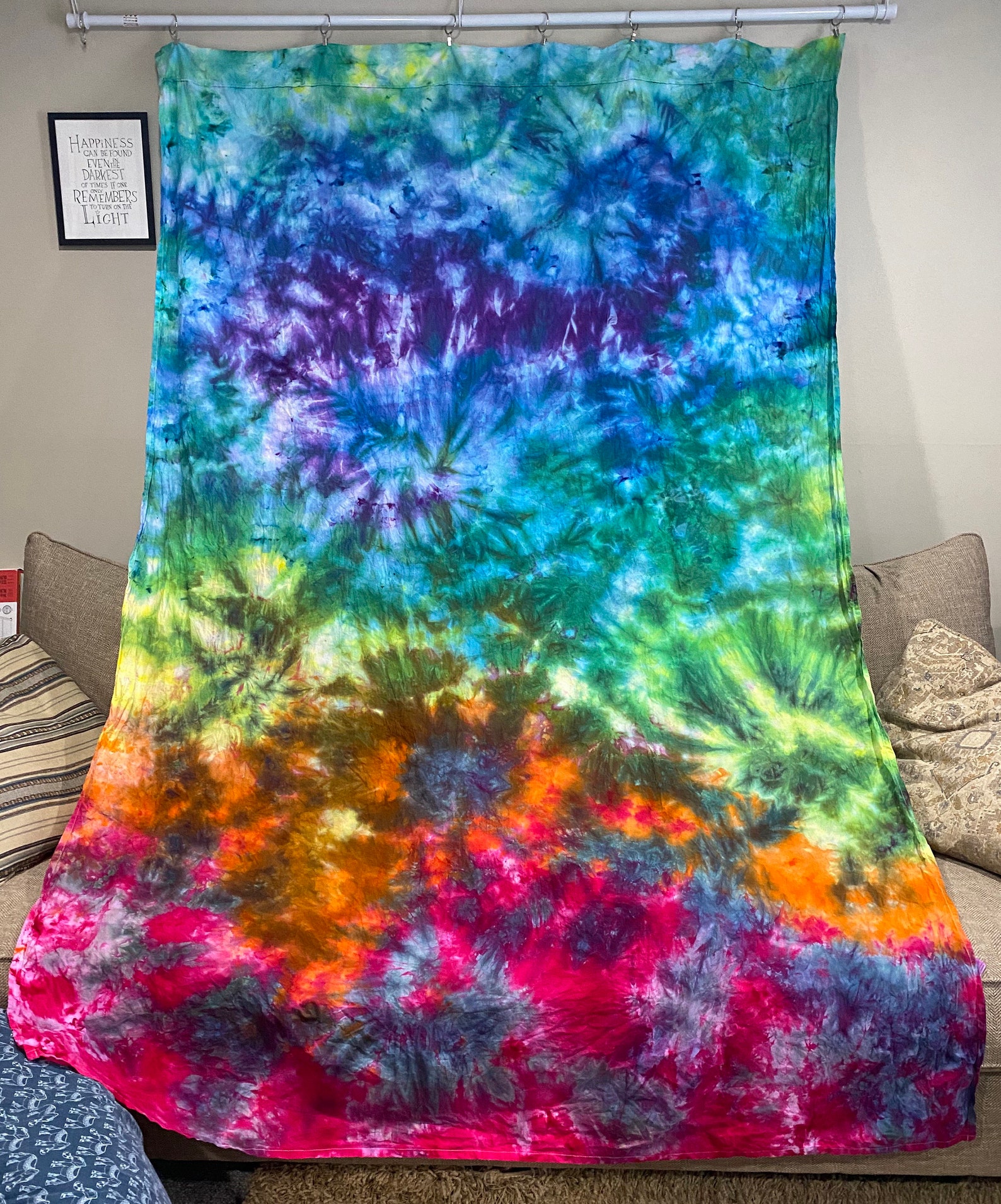 Colorful Rainbow Tie Dye Sheets Set Twin Full Queen King - Etsy