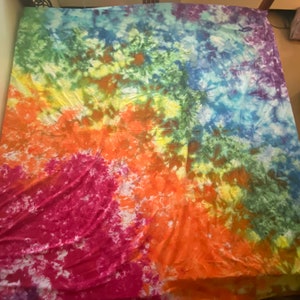 Colorful Rainbow Tie Dye Sheets Set Twin Full Queen King - Etsy