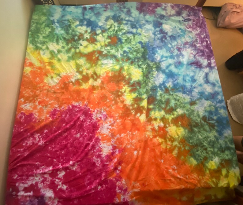 Colorful Rainbow Tie Dye Sheets Set Twin Full Queen King - Etsy
