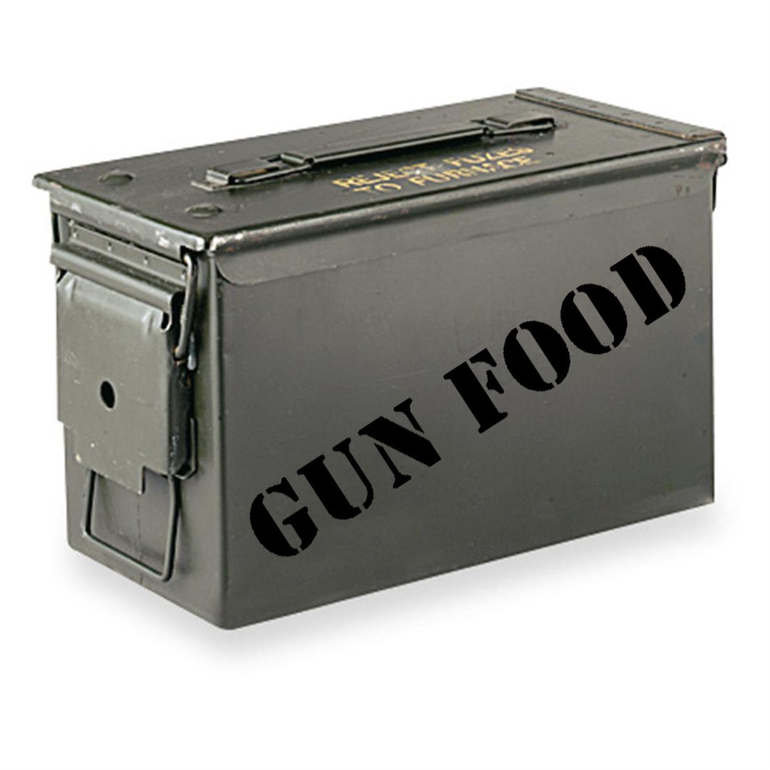 Gun Food Ammo Can Label - Etsy