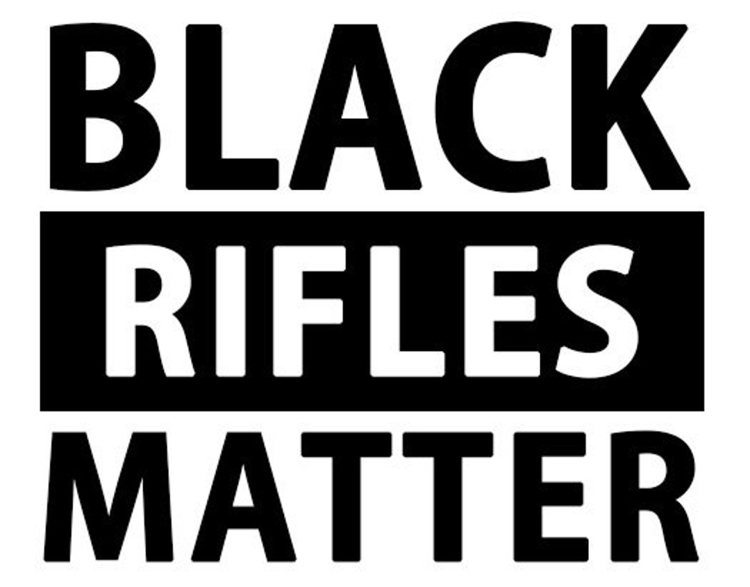 Black Rifles Matter Logo Die-cut Sticker - Etsy