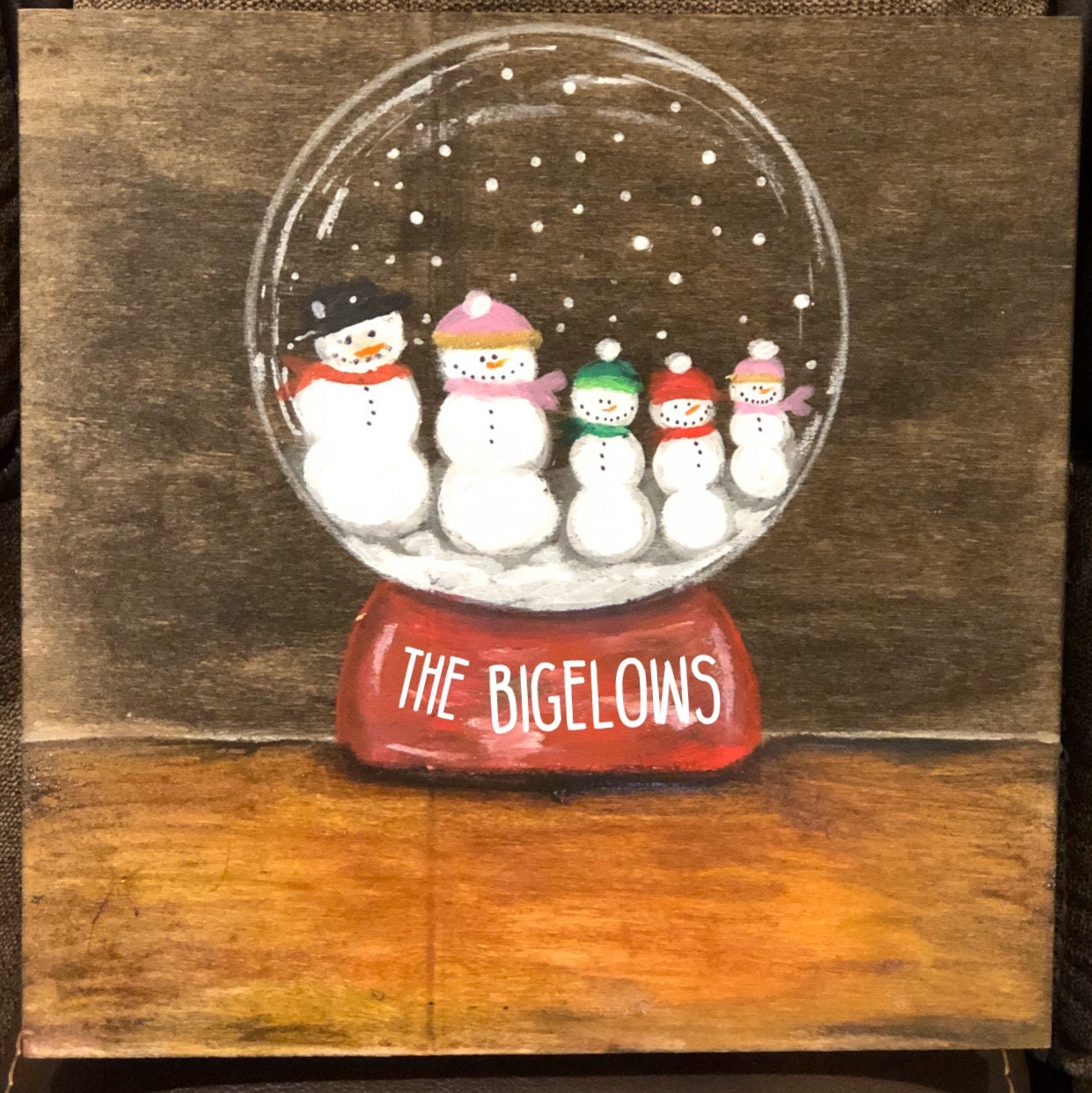 Personalized Family Snow-globe - Etsy