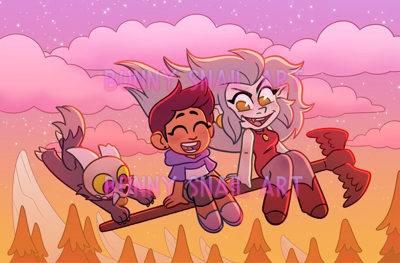 TOH Print the Owl House Art Print Luz Eda King - Etsy