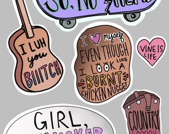 Vine stickers | Etsy