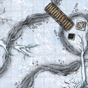 Snow Battle Map 4K, Dnd Battle Map, D&D, Battlemap, Dungeons and ...