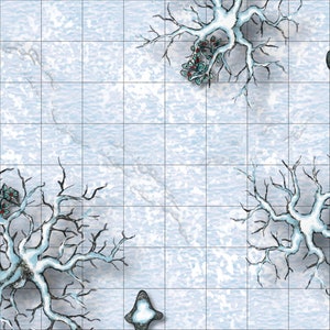 Snow Battle Map 4K, Dnd Battle Map, D&D, Battlemap, Dungeons and ...