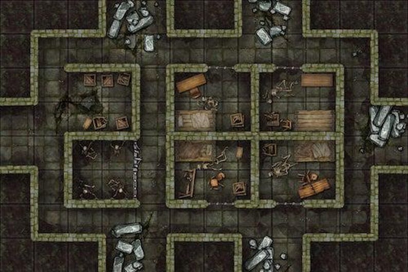 Dungeon, Battle Map 4K, Dnd Battle Map, D&D, Battlemap, Dungeons and ...