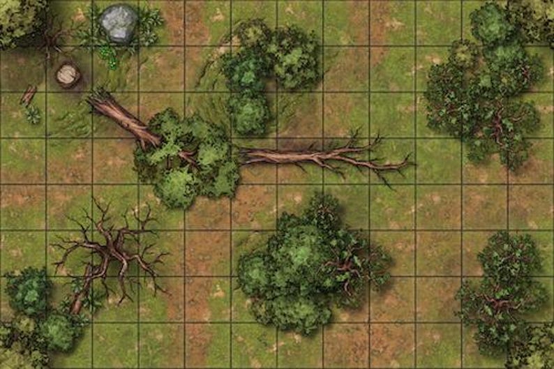 Forest, Battle Map 4K, Dnd Battle Map, D&D, Battlemap, Dungeons and ...