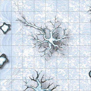 Snow Battle Map 4K, Dnd Battle Map, D&D, Battlemap, Dungeons and ...
