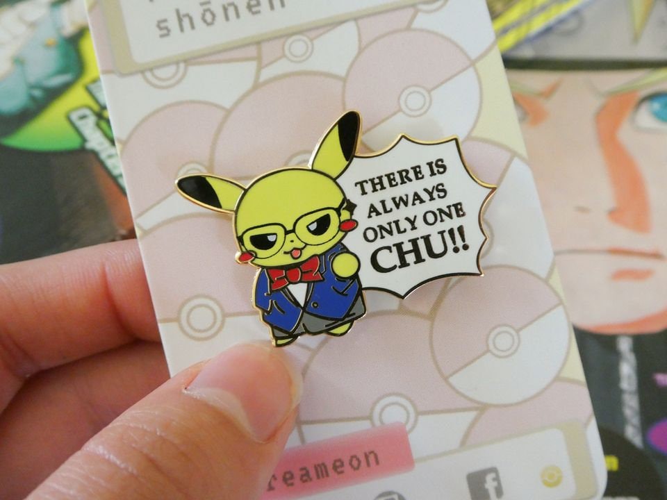 Cosplaying Pikachu detective Pikachu Anime Enamel Pin - Etsy