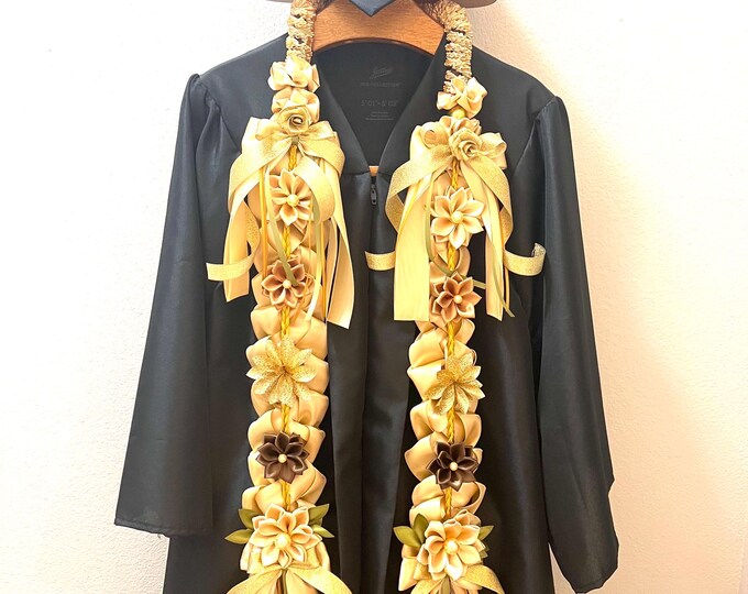 Golden Thick Braids Open Lei - Etsy