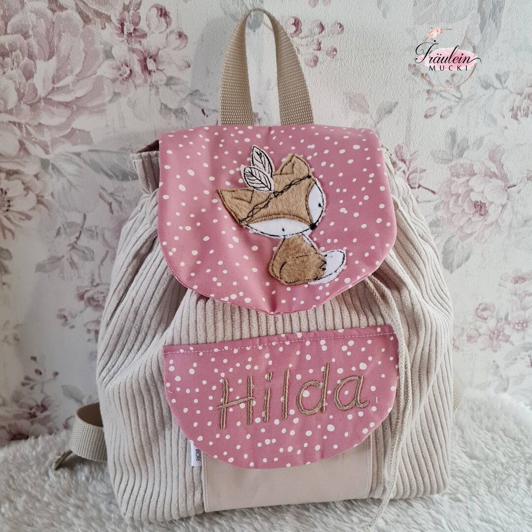 Kindergartenrucksack, Rucksack Kind, Kindergartentasche Cord, Fuchs ...