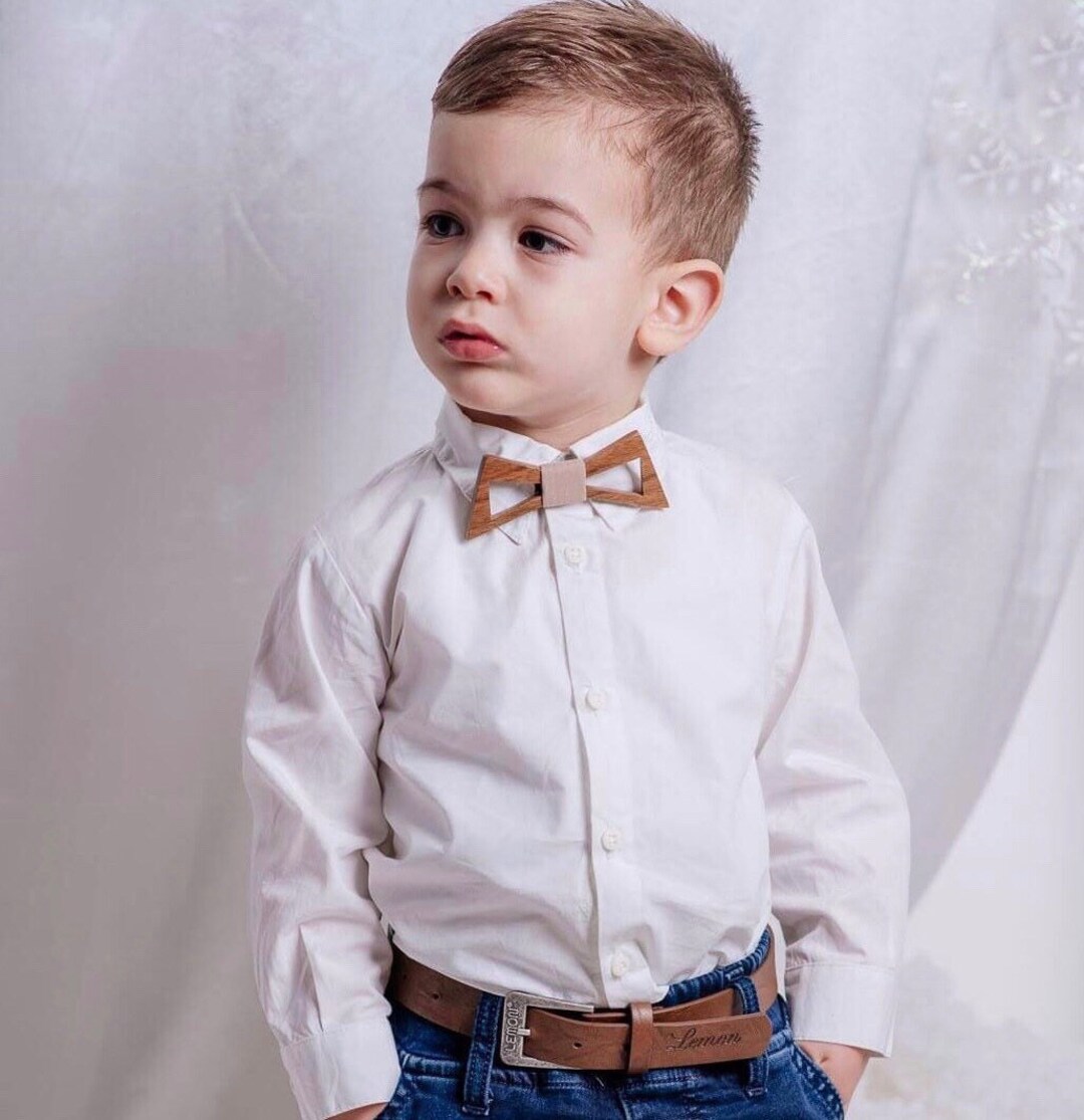 Kids Wooden Bow Tie Children Accessories Bow Tie for Kids Gift for Kids ...