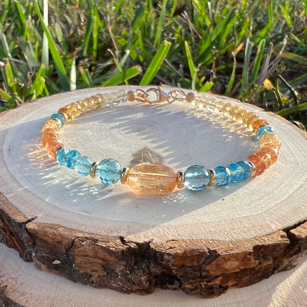Topaz Bracelet - Etsy