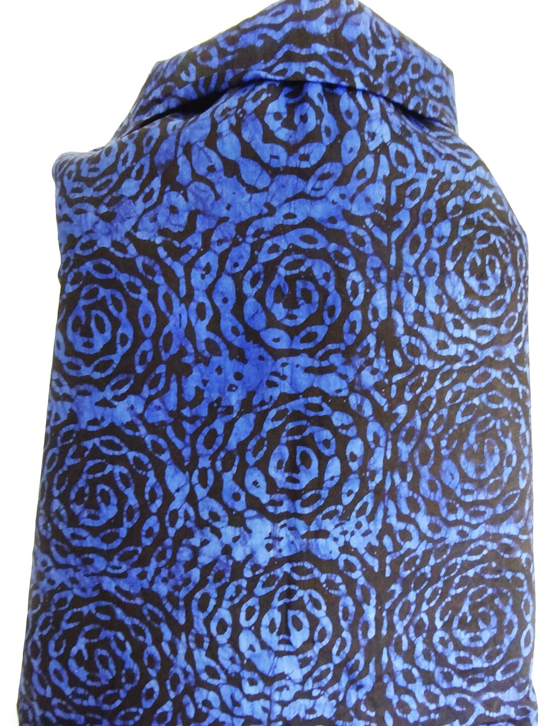 African Batik Blue Adire Fabric Hand Printed African Fabric - Etsy