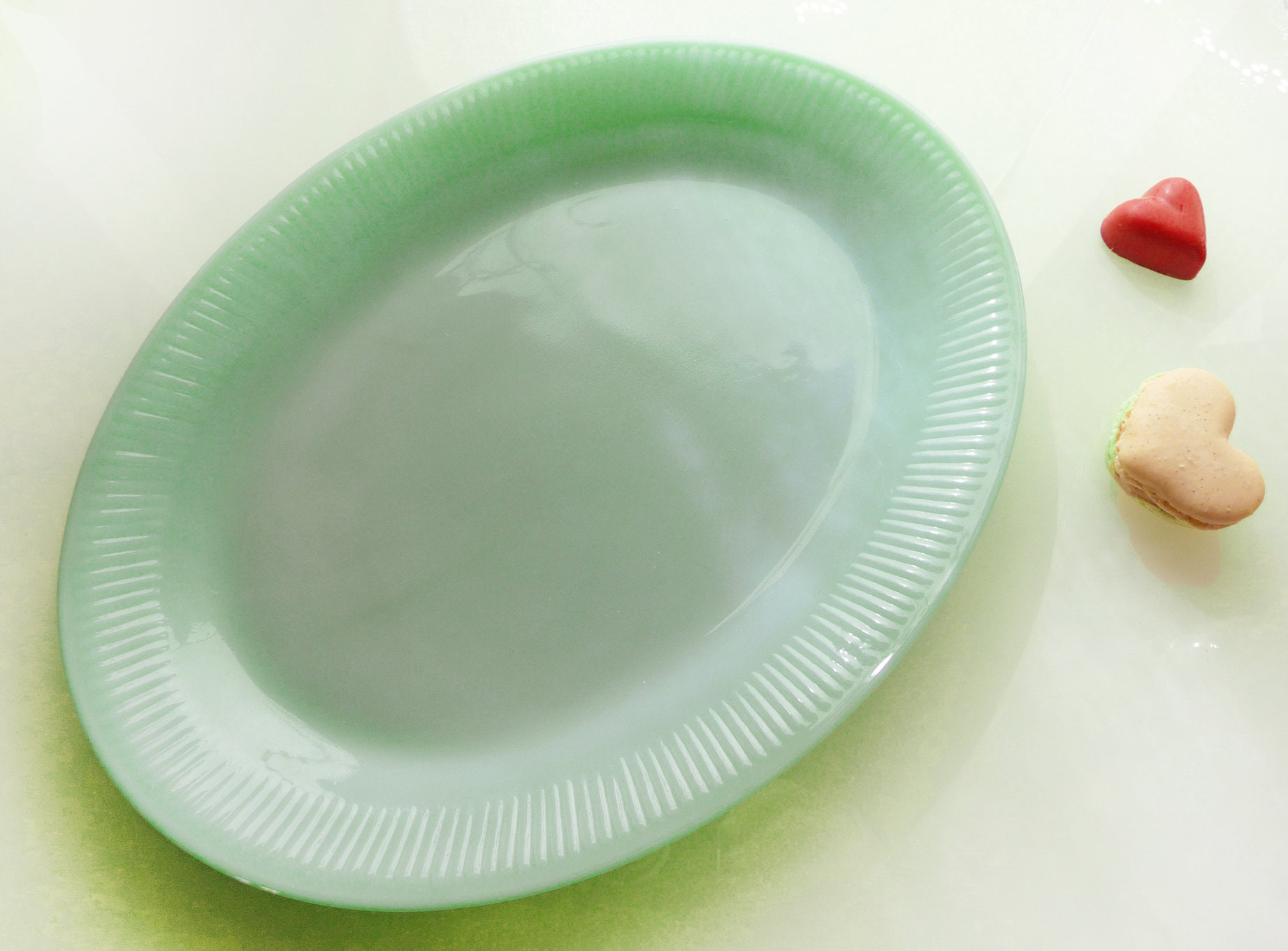 Jadeite OVAL Serving Dish Gorgeous Anchor Hocking Jadeite - Etsy