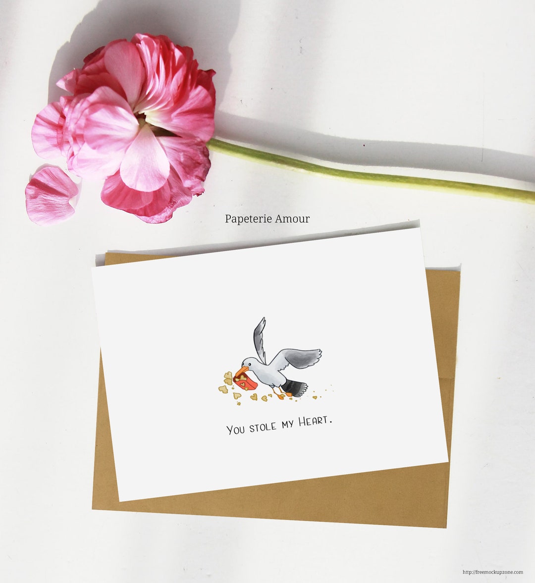 Seagull Card | Cute Personalized Valentine's Day Card | Cute ...