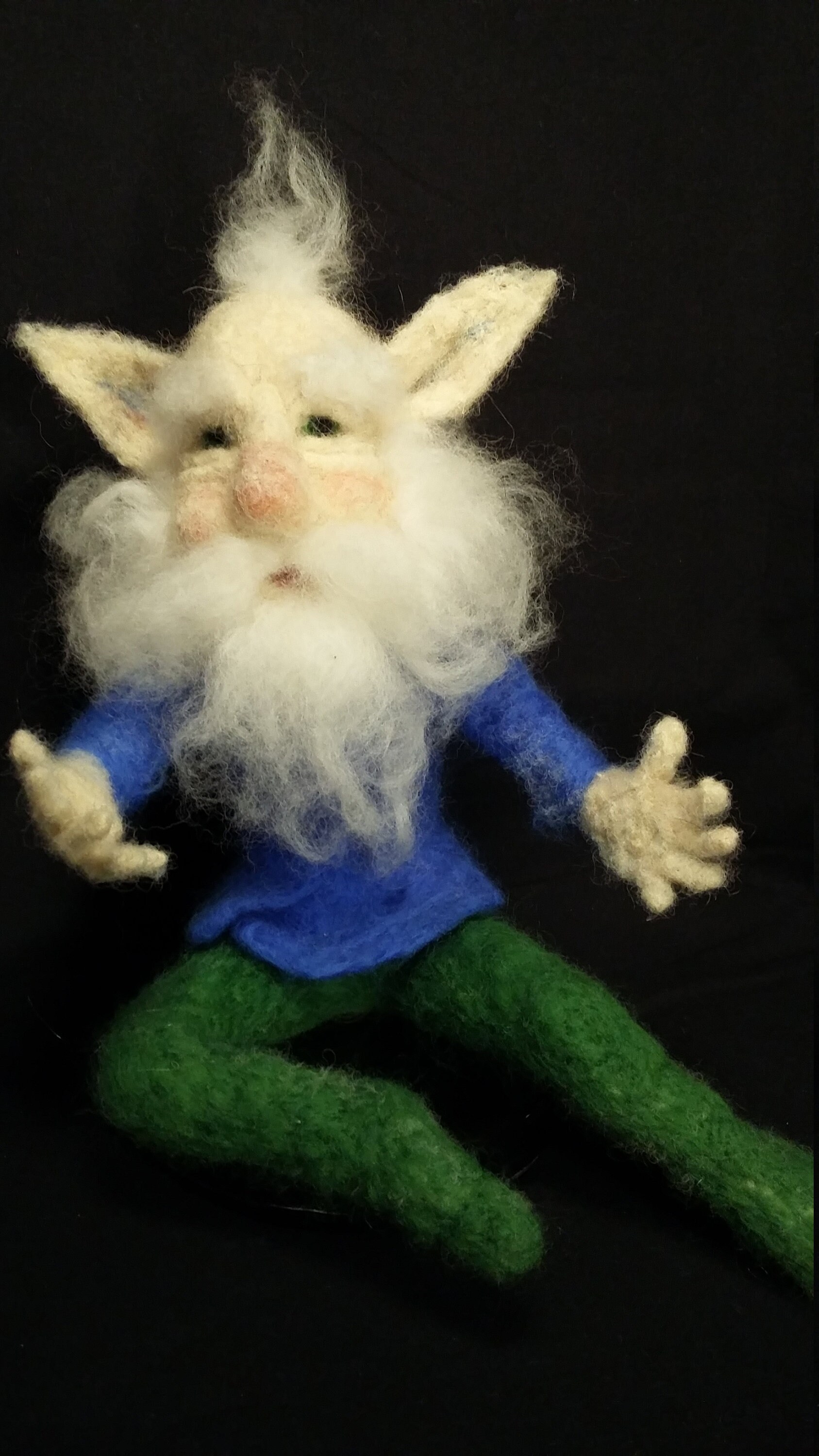 Elf Felted Figurine Forest Gnom Needle Felted Gnom art - Etsy