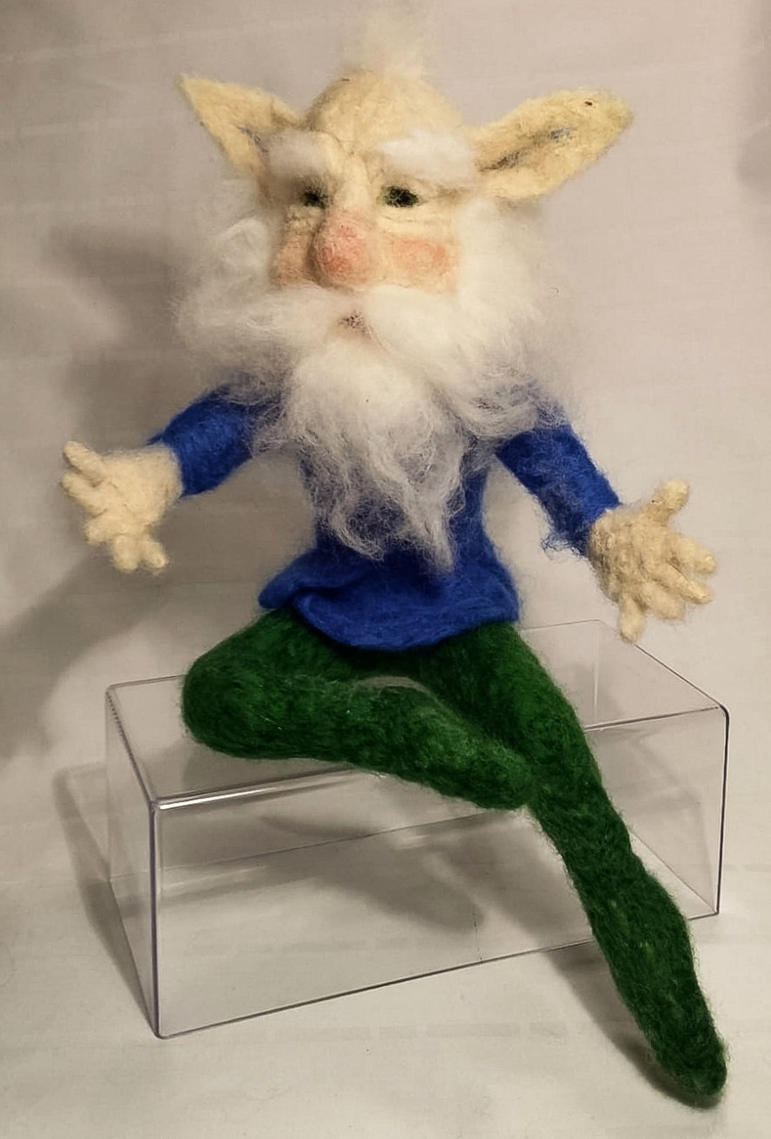 Elf Felted Figurine, Forest Gnom, Needle Felted Gnom ,art Doll, Magical ...