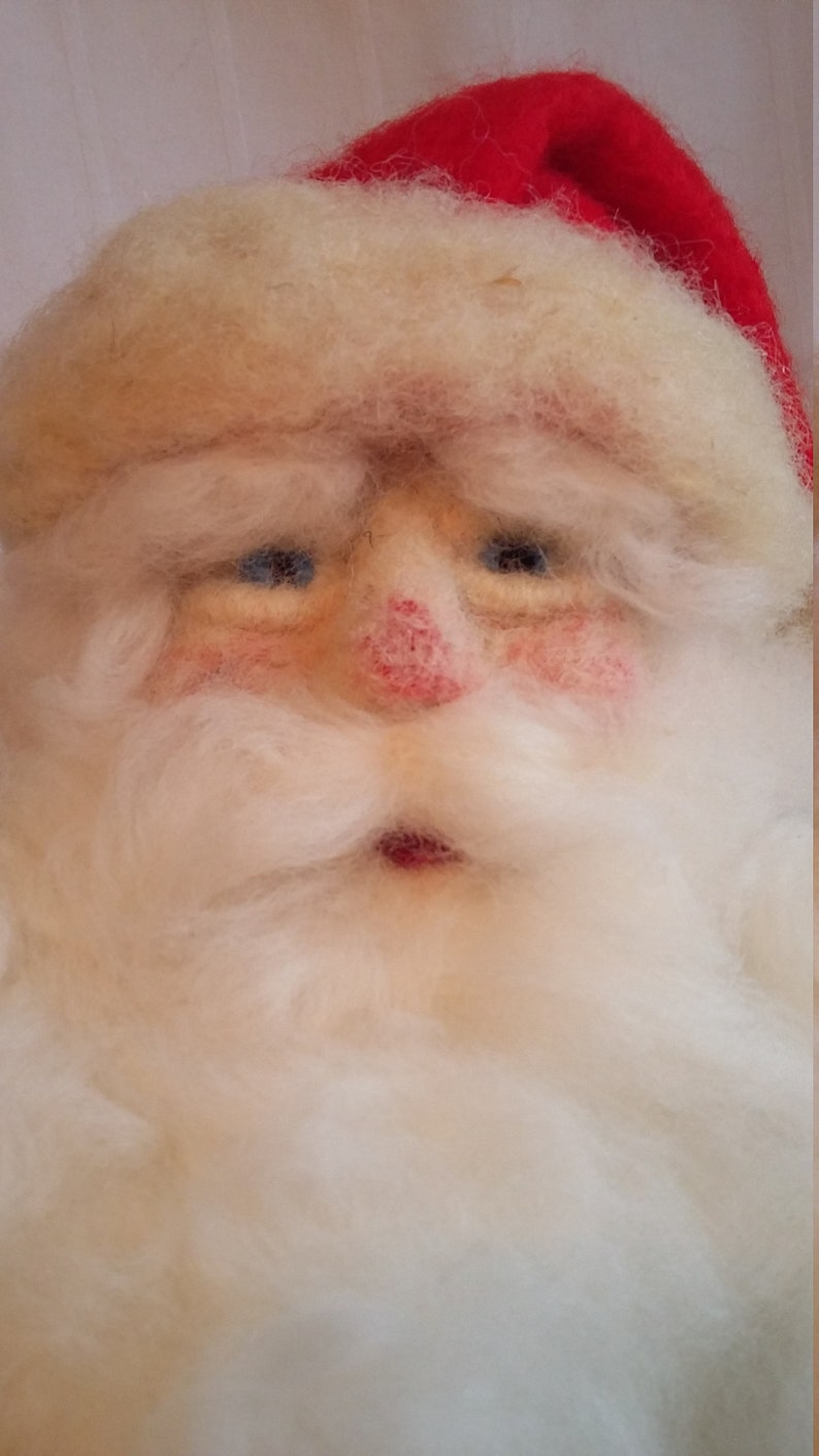 Needle Felted Santa Claus/needle Felted Christmas Decorfelt - Etsy