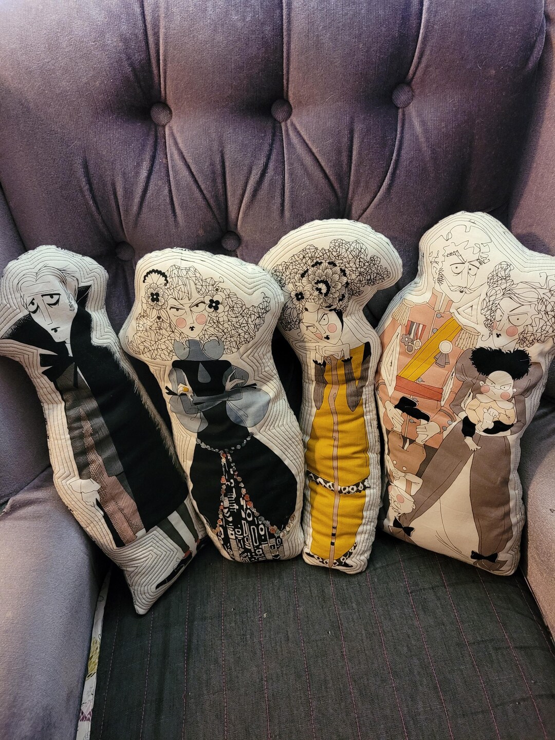 Ghastlie Characters Finished Pillow Set 4 Character Pillows - Etsy