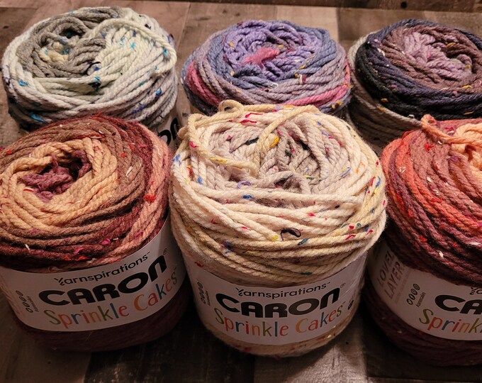 Caron Sprinkle Cakes 6 Different Colors Sold Separately - Etsy