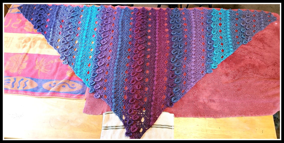 Bumps & Scales Shawl Crochet Pattern - PDF Download - Etsy