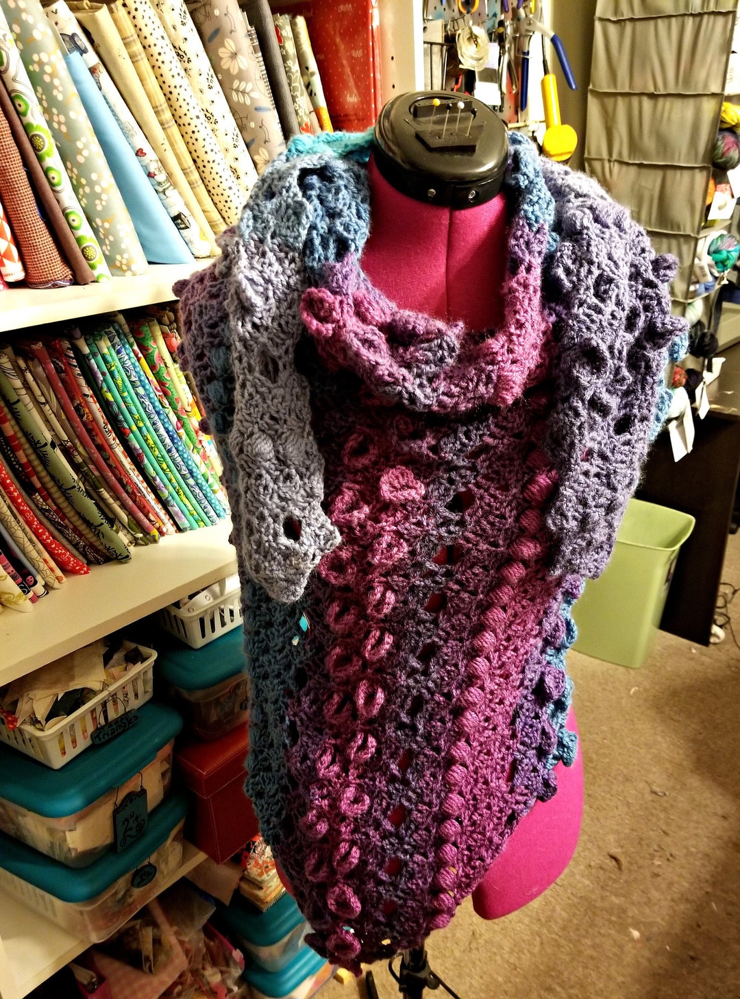 Bumps & Scales Shawl Crochet Pattern - PDF Download - Etsy