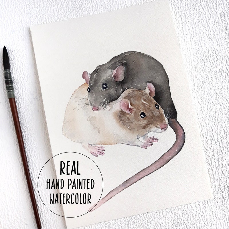 Rat Painting - Etsy