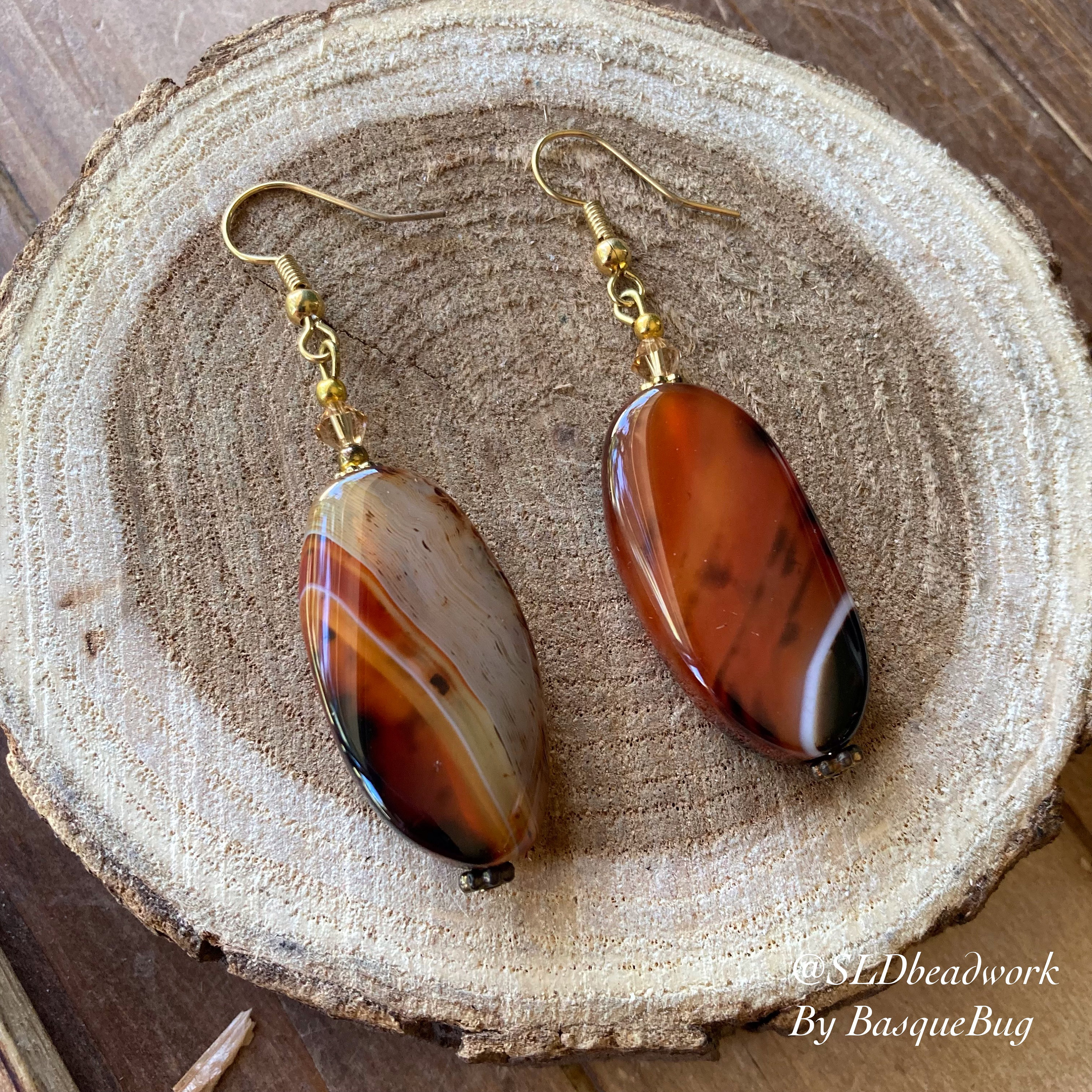 Real stone earrings store