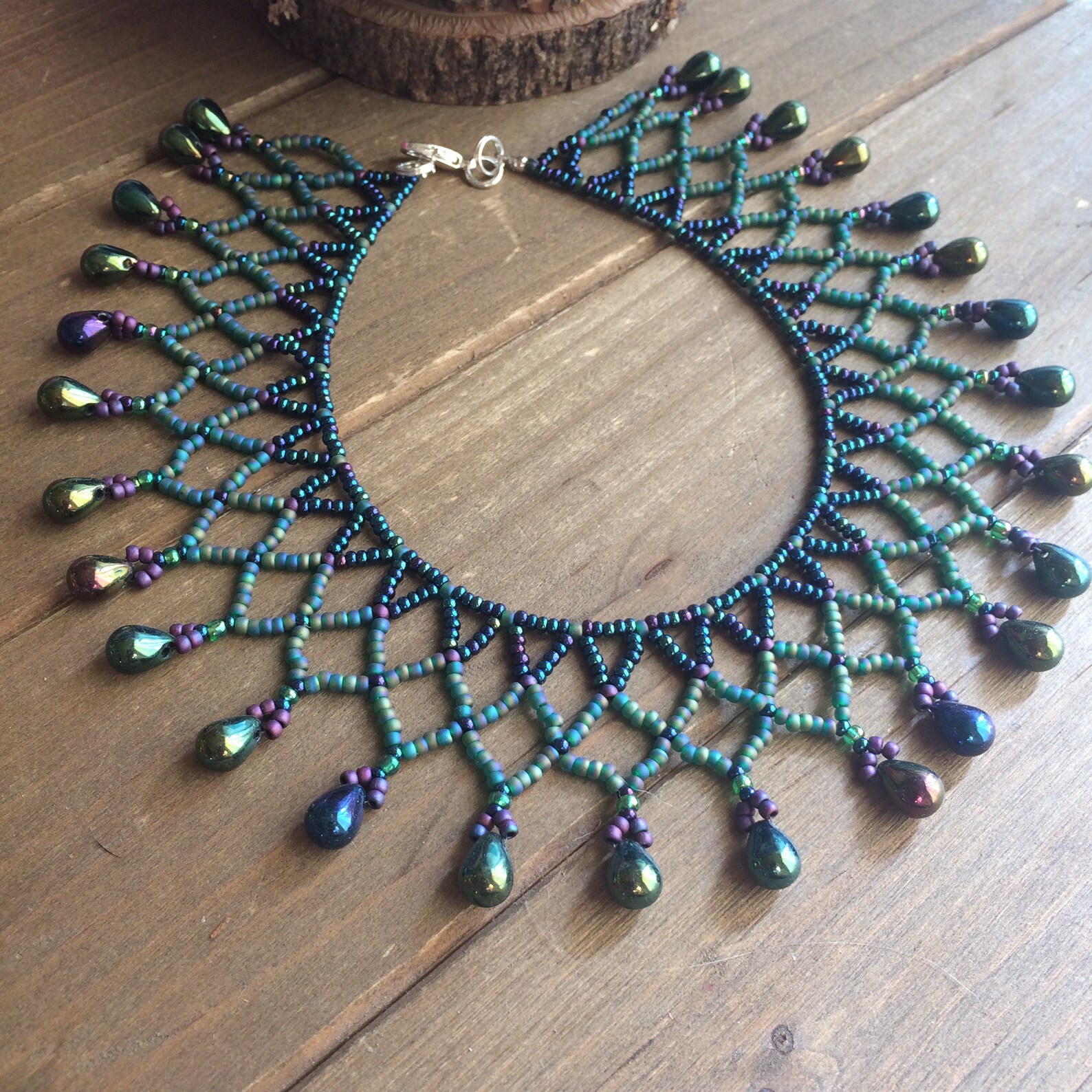 Tribal Anklet Netted Beaded Anklet Native Boho Anklet Festival - Etsy