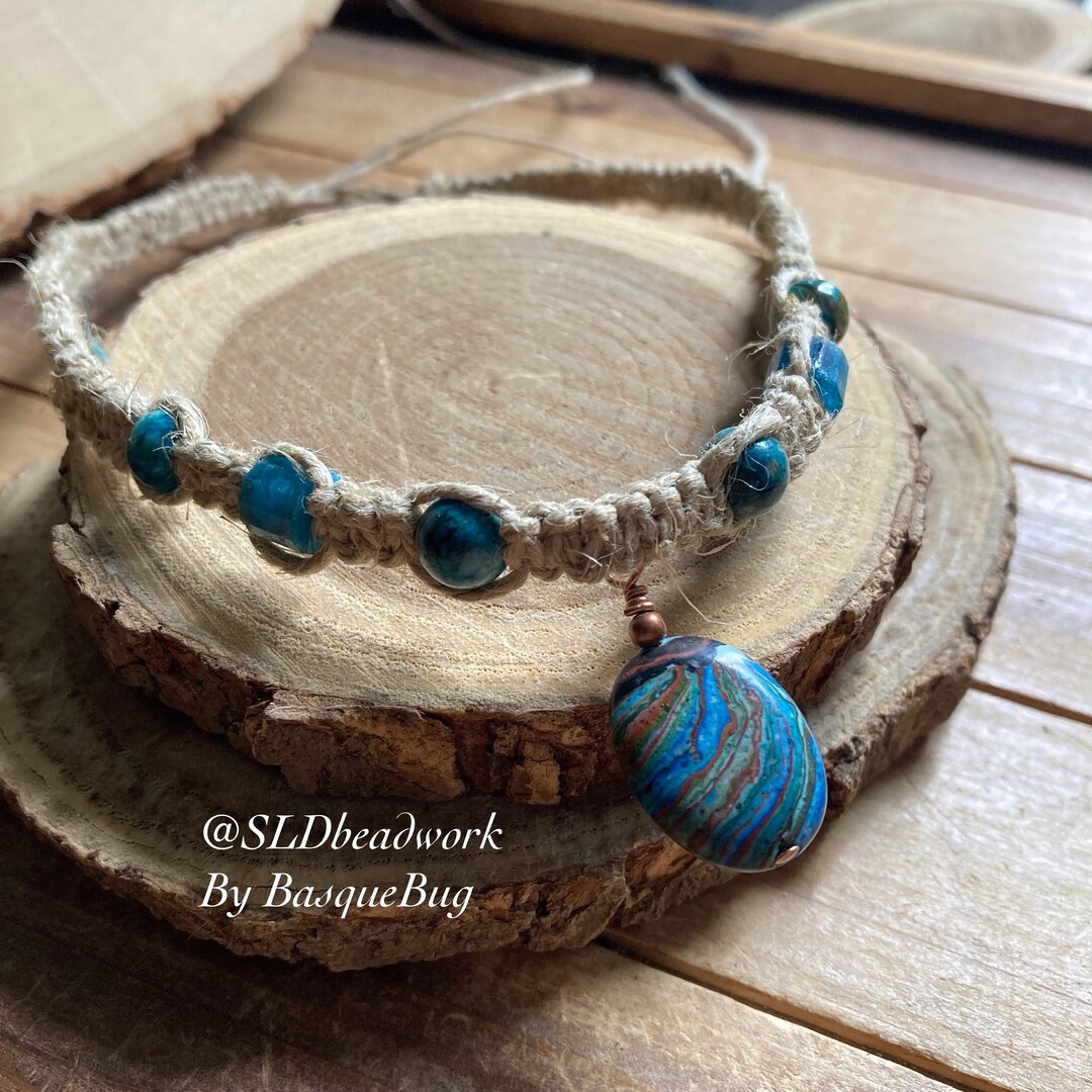 Rare Rainbow Calsilica Hemp Choker Chihuahua Mexico Tile Stone Crystal ...
