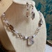 Lodolite Necklace Stone Set Earrings Crystal Clear Quartz Pendant ...