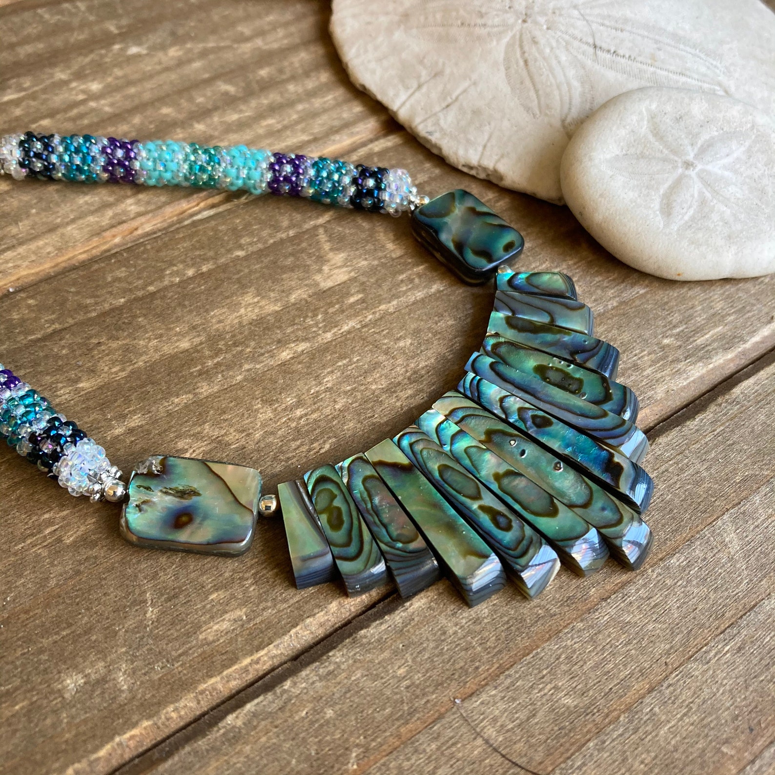 Abalone Necklace Beach Handmade Native Boho Necklace Puka - Etsy