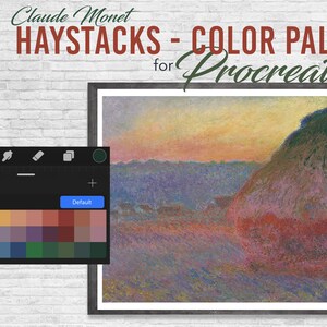 Procreate: Color Palette - Monet - Haystacks - Etsy