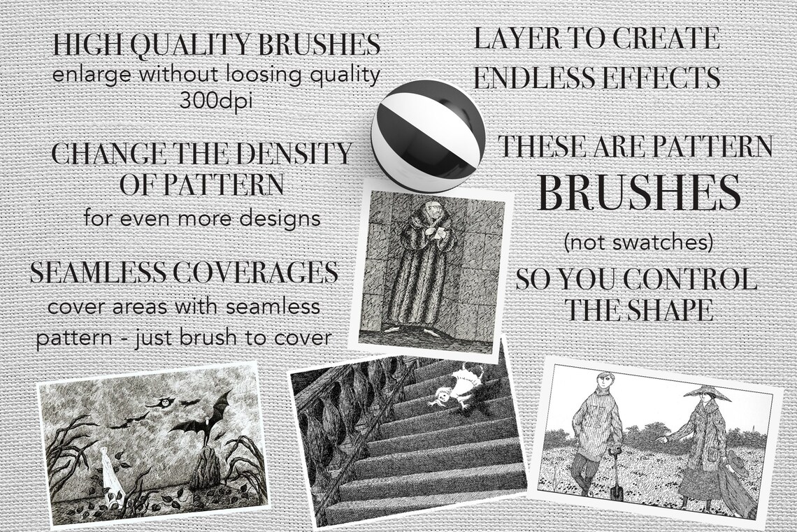 Procreate: Seamless Crosshatch Pattern Brushes | Etsy