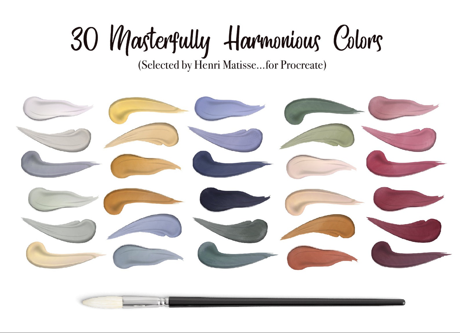 Procreate: Color Palette Matisse Harmony in Red | Etsy