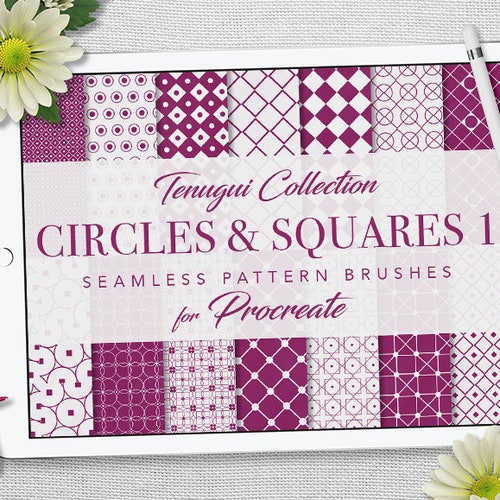 96 Procreate Geometric Pattern Brushes / Procreate Seamless | Etsy