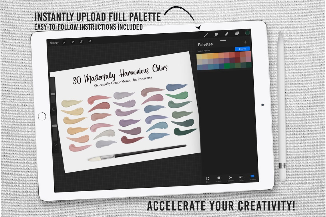Procreate: Color Palette Monet Haystacks | Etsy