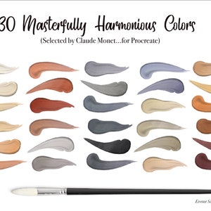 Procreate: Color Palette - Monet - Etretat Sunset - Etsy
