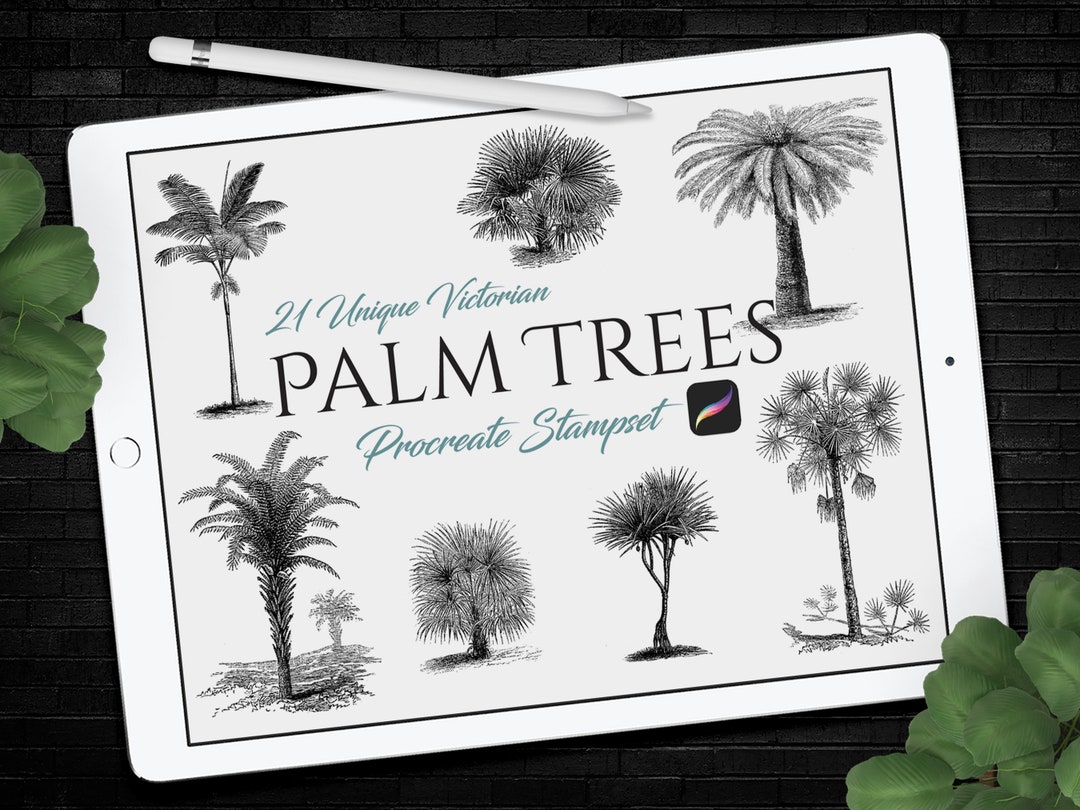 Victorian Palm Trees Stampset - Etsy