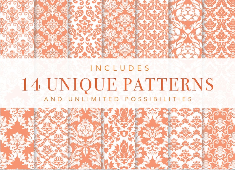 Procreate: Damask Seamless Pattern Brushes - Etsy