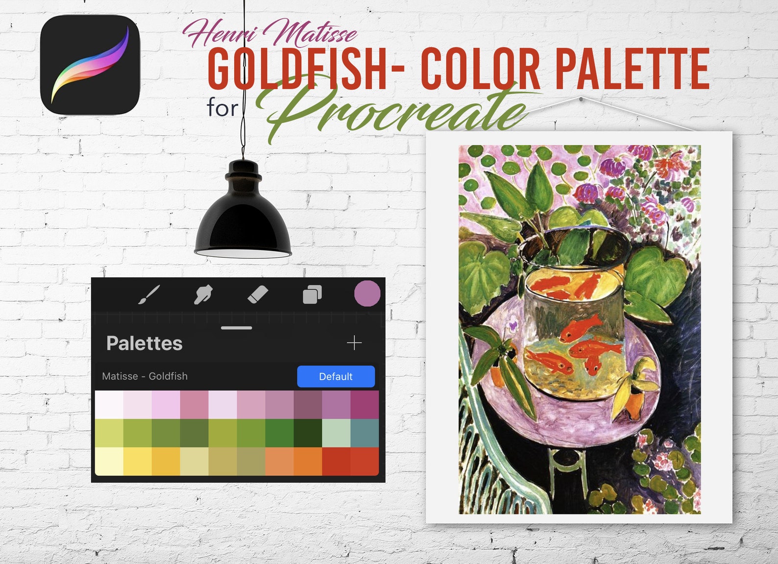 Procreate: Color Palette Matisse Goldfish - Etsy