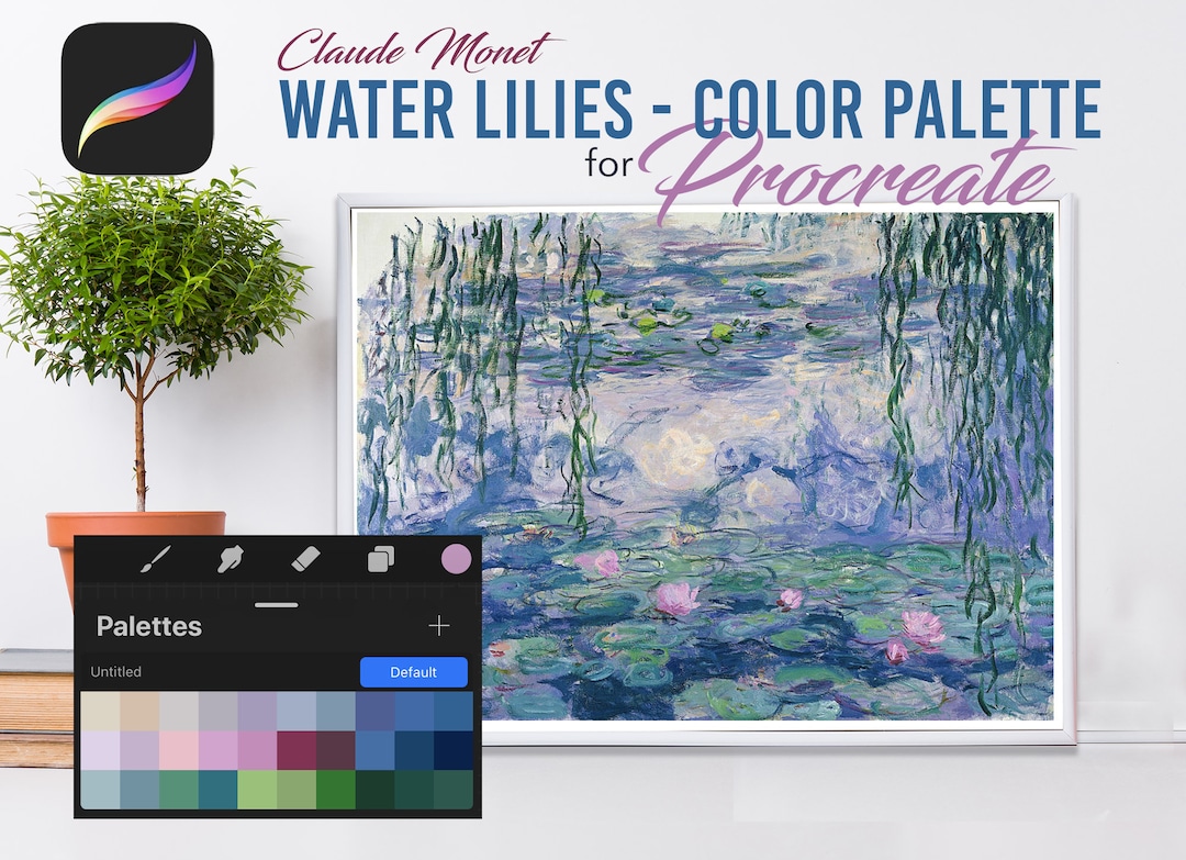 Procreate: Color Palette - Monet - Water Lilies - Etsy