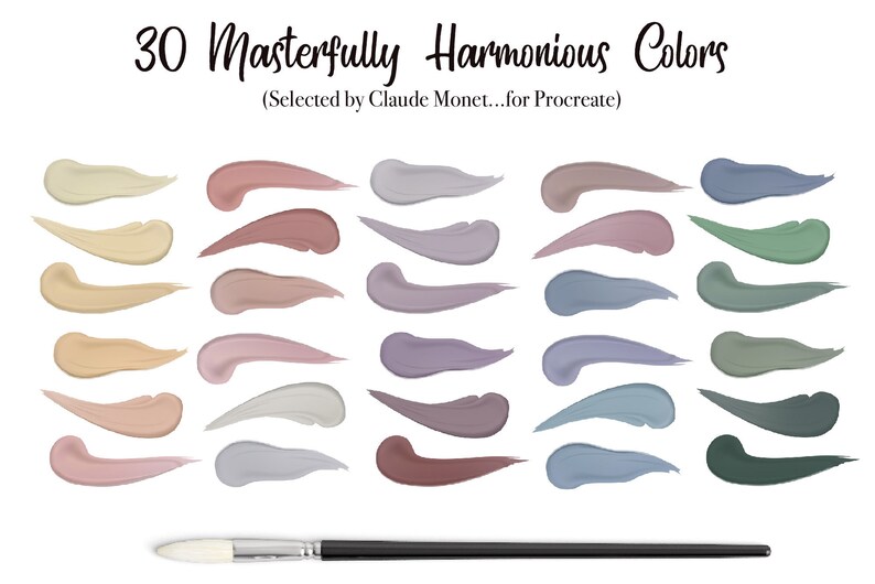 Procreate: Color Palette - Monet - Haystacks - Etsy