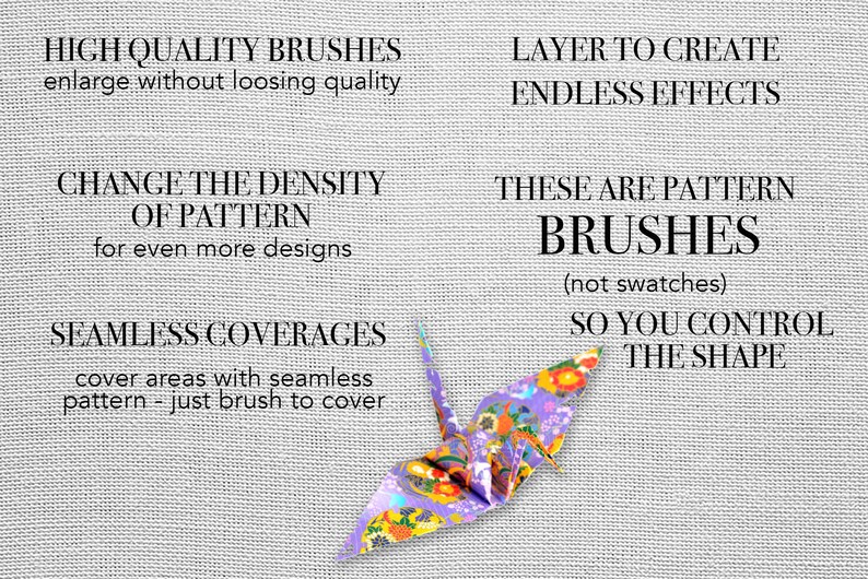 Procreate Seamless Pattern Brushes Japanese Motifs Set Five Etsy