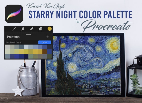 Procreate: Color Palette Van Gogh Starry Night - Etsy